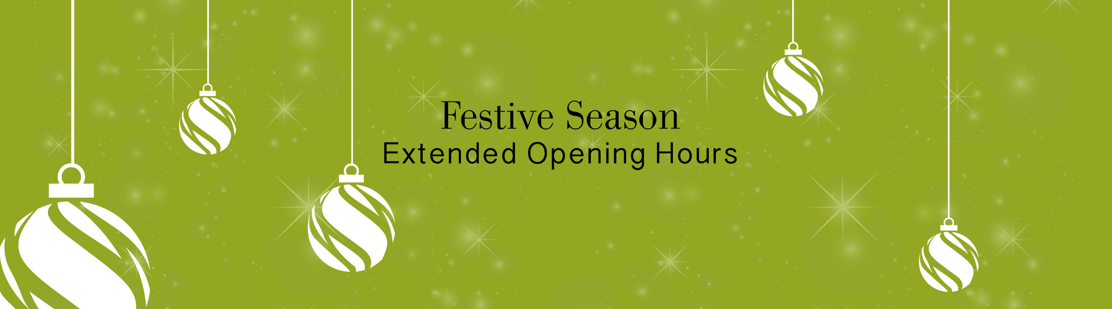 December Extended Opening Hours — Bow & Ribbon