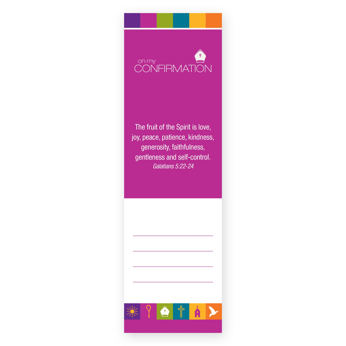 Bookmarks Fill-in - Confirmation - Icons - Pink — Bow & Ribbon