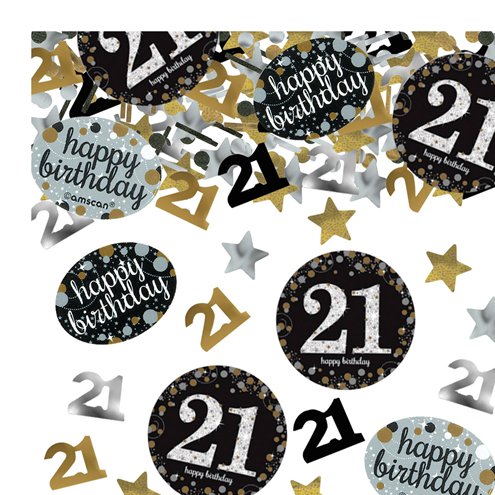 Sparkling Celebration Age 21 Confetti - 34g — Bow & Ribbon