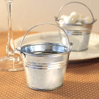 Mini Galvanized Pail — Bow & Ribbon