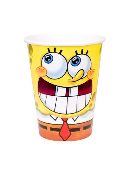 Squarepants Party Spongebob Cups — Bow & Ribbon