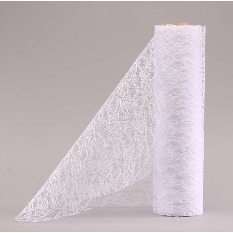 White Lace Mesh (30cm X 10M) — Bow & Ribbon