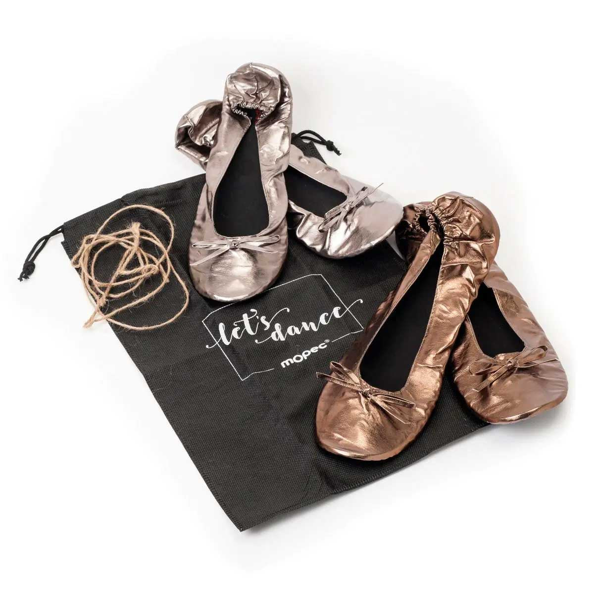 Roll-Up Ballerina Slippers - Large — Bow & Ribbon